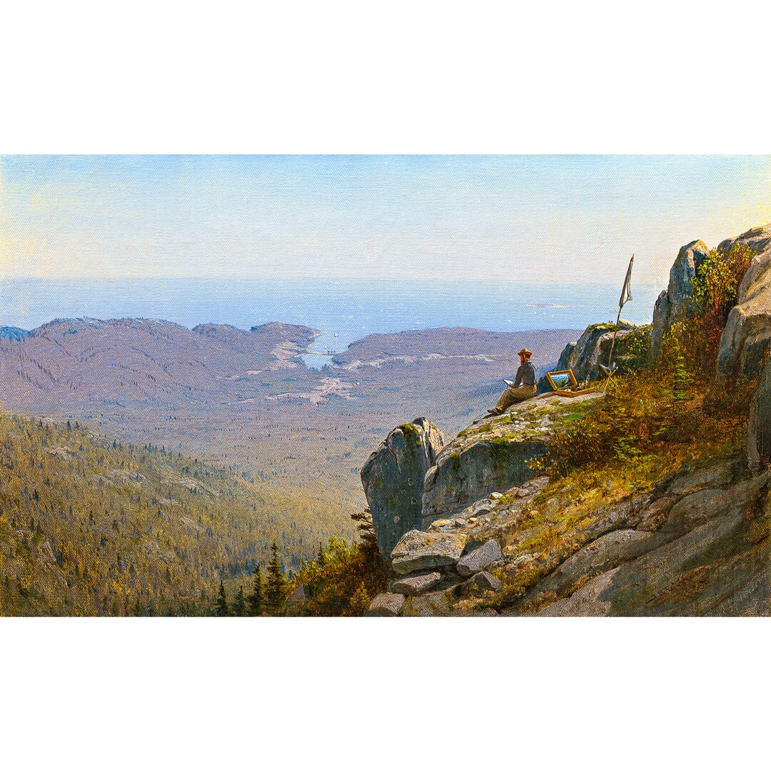 Sanford Robinson Gifford, the Artist Sketching at Mount Desert, 1865 ...