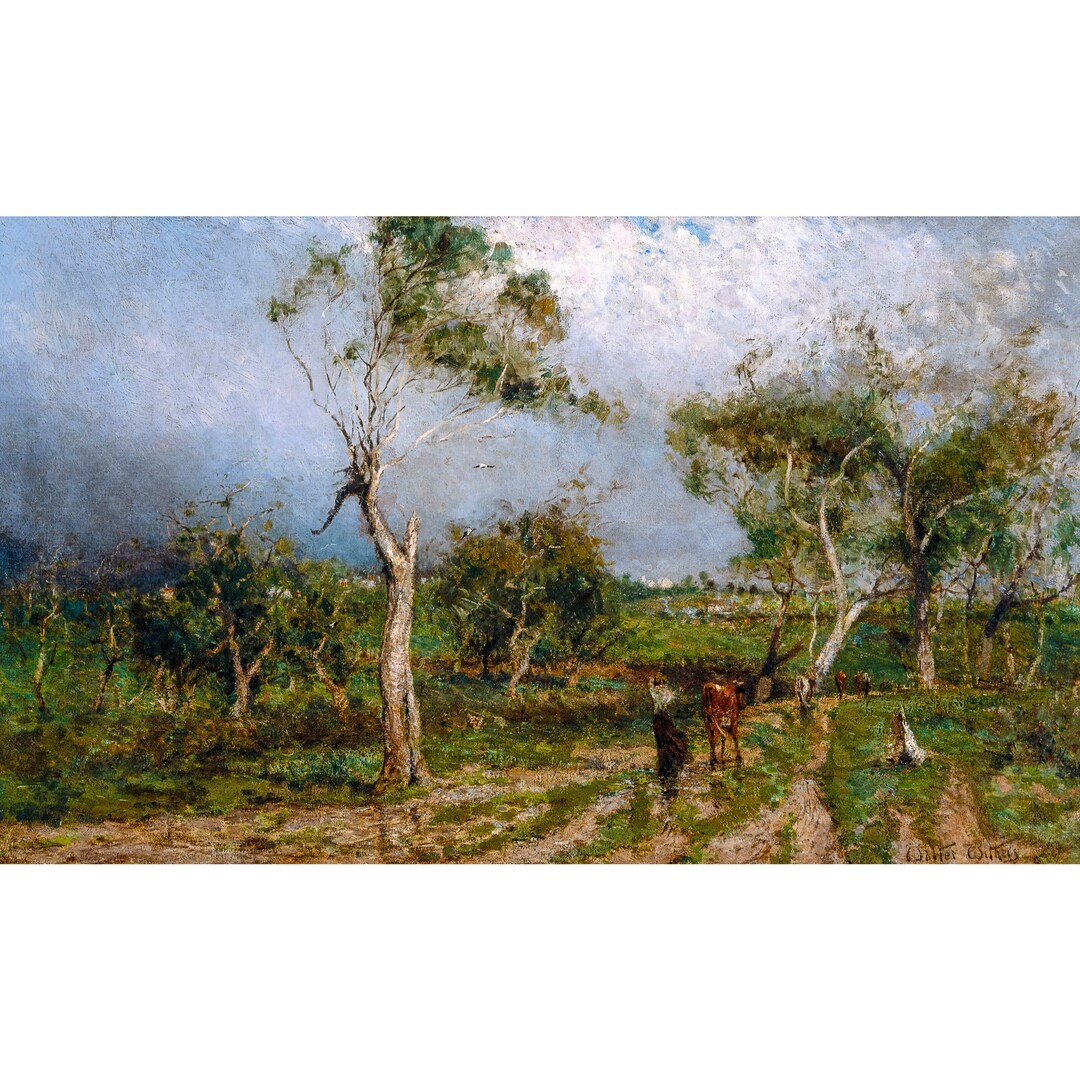 Walter Withers, the Storm, 1896 | Art Print | Canvas Print | Fine Art ...