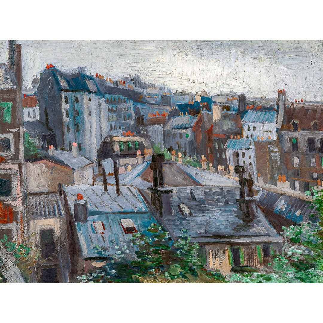 Van Gogh, View From Vincent's Studio, 1886 | Art Print | Canvas Print ...