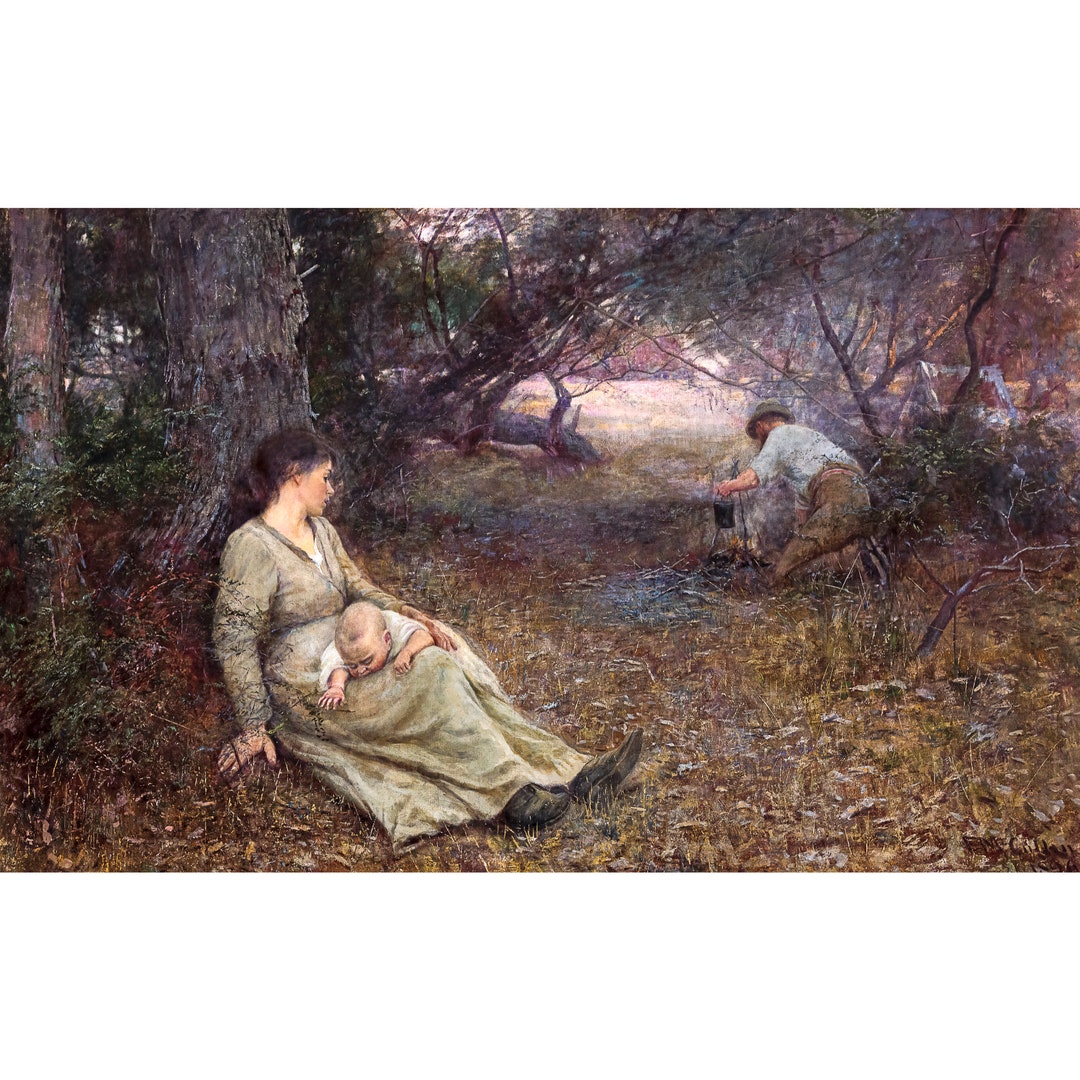Frederick Mccubbin, on the Wallaby Track, 1896 | Art Print | Canvas ...