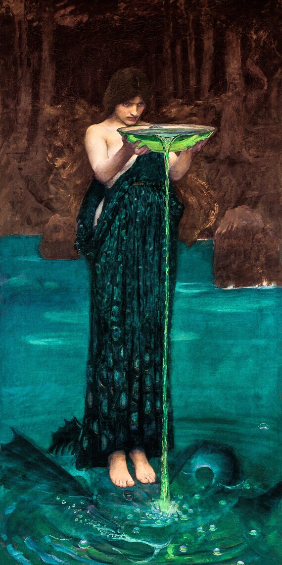 John William Waterhouse Circe Invidiosa 1892 Art Print | Etsy