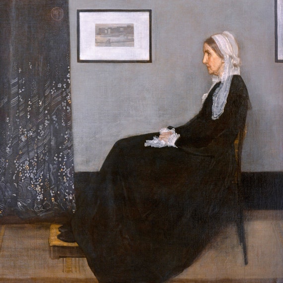 James Whistler Whistler's Mother 1871 Art Print - Etsy