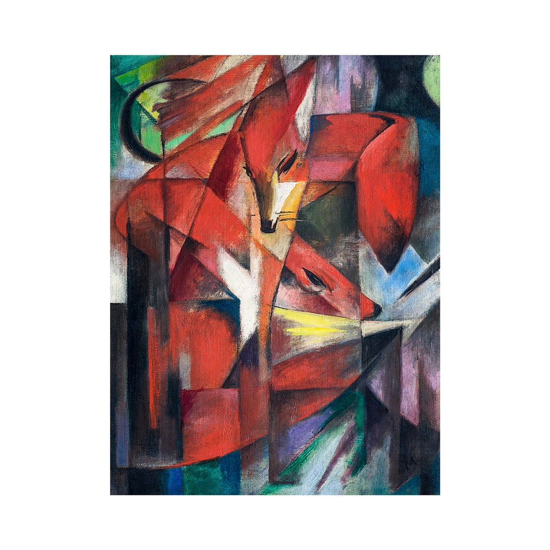 Franz Marc, the Foxes, 1913 | Art Print | Canvas Print | Fine Art ...
