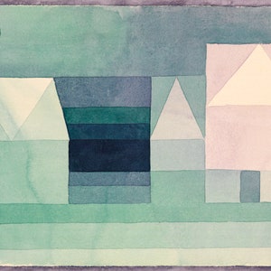 Paul Klee Three Houses 1922 Art Print Canvas Print - Etsy