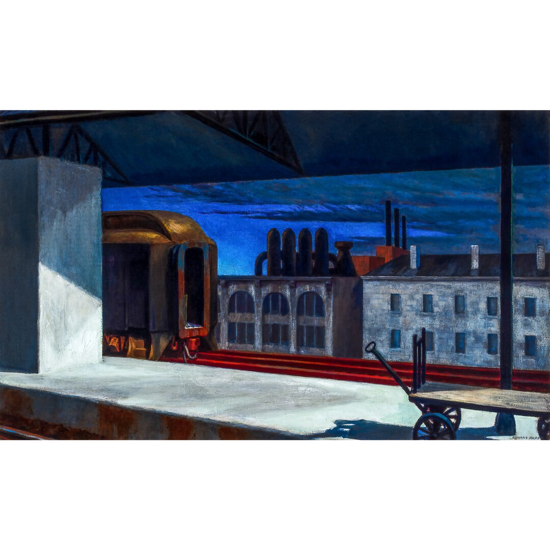 Edward Hopper, Dawn In Pennsylvania, 1942 | Art Print | Canvas Print ...