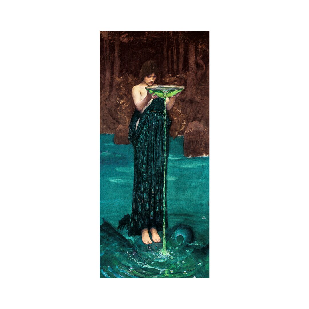 John William Waterhouse, Circe Invidiosa, 1892 | Art Print | Canvas ...