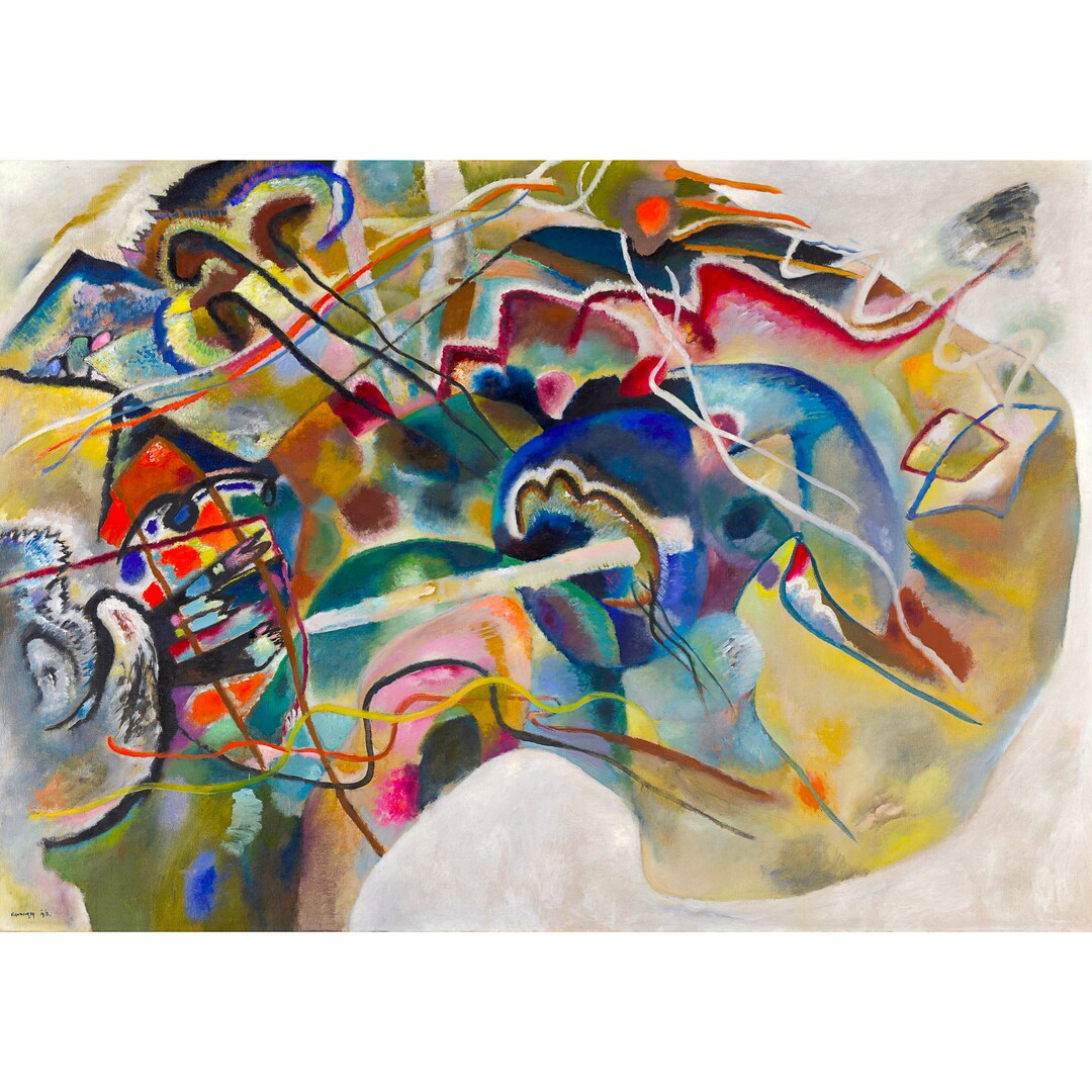 Vasily Kandinsky, Painting With White Border, 1913 | Art Print | Canvas ...