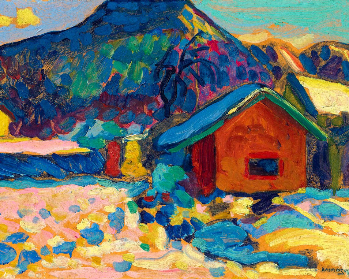 Wassily Kandinsky Winter study in mountain 1908 Art Print - Etsy México