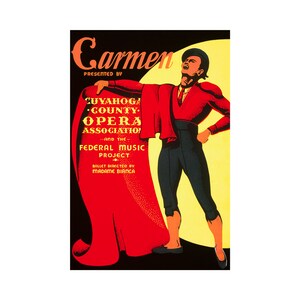 Carmen, Opera Poster | Art Print | Canvas Print | Fine Art Poster | Art ...