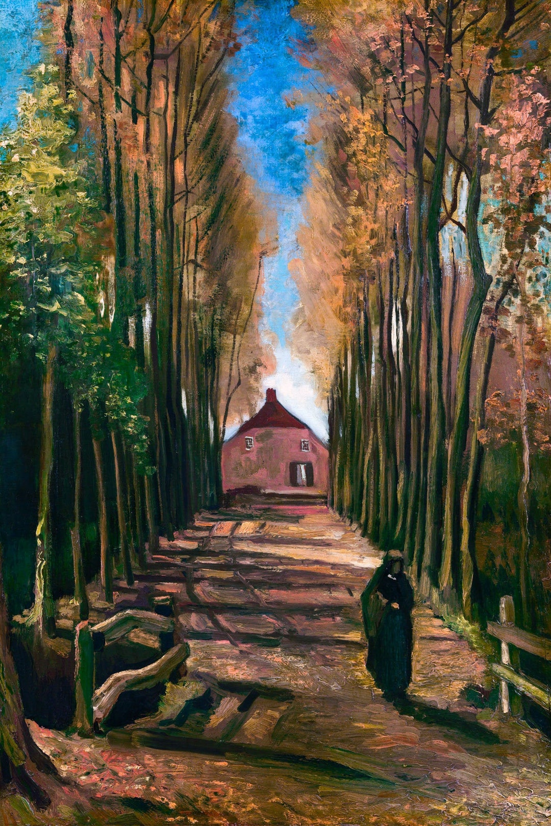Van Gogh Avenue of Poplars in Autumn 1884 Art Print - Etsy