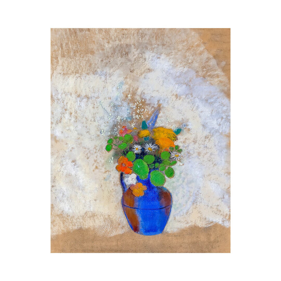 Odilon Redon, Flowers, Fleurs Dans Un Vase, 1908 | Art Print | Canvas ...