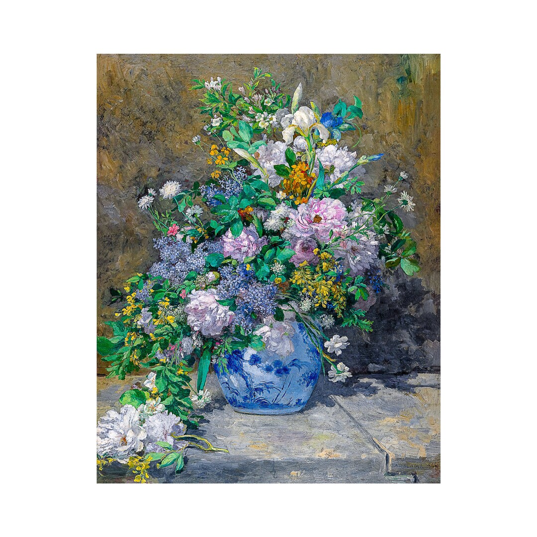 Renoir, Spring Bouquet, 1866 | Art Print | Canvas Print | Fine Art ...