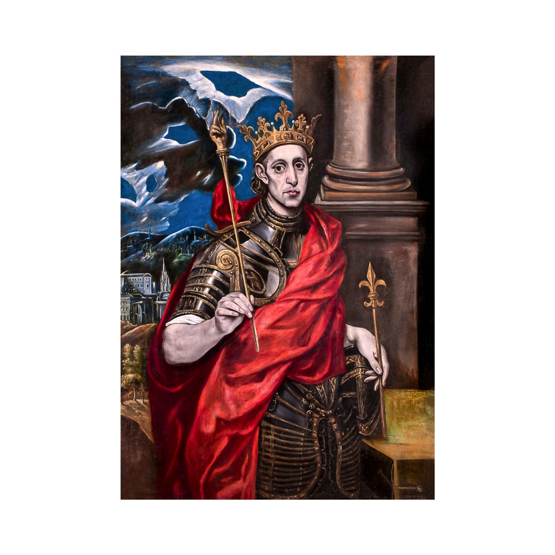 El Greco, St Louis, King of France, 1630 | Art Print | Canvas Print ...