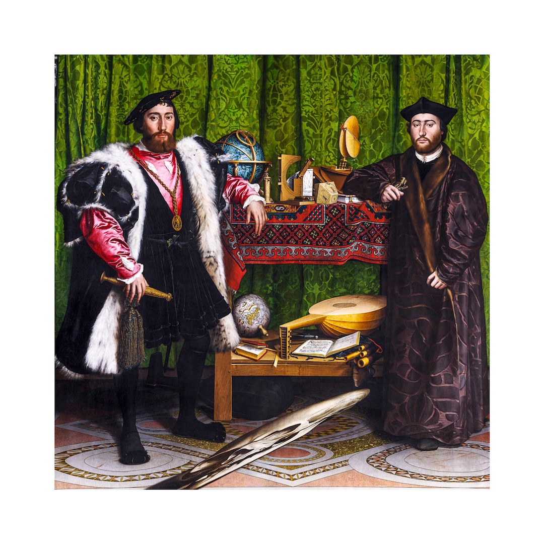 Hans Holbein, the Ambassadors, 1533 | Art Print | Canvas Print | Fine ...