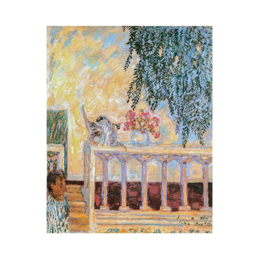 Pierre Bonnard, Cats on the Railing, 1909 Art Print Canvas Print Fine ...