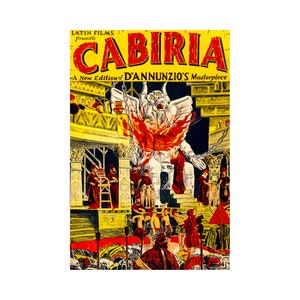 Cabiria, D'annunzio, Latin Film Poster | Art Print | Canvas Print ...