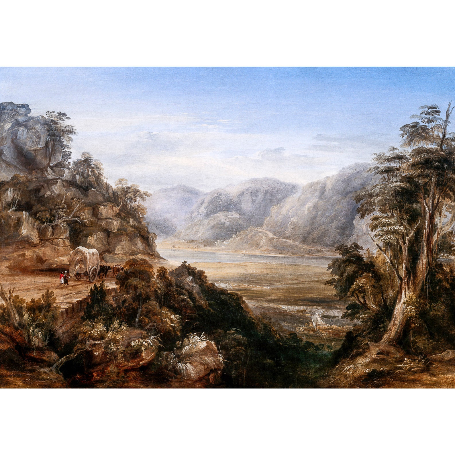 Conrad Martens, Wiseman's Ferry in 1838 | Art Print | Canvas Print ...