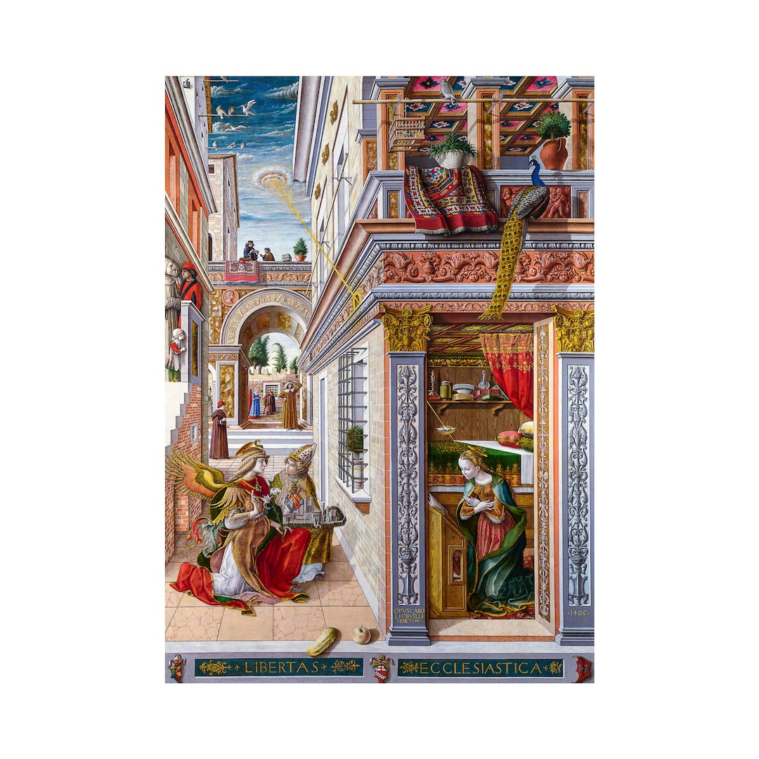 Carlo Crivelli, the Annunciation, With Saint Emidius, 1486 | Art Print | Canvas Print | Fine Art ...