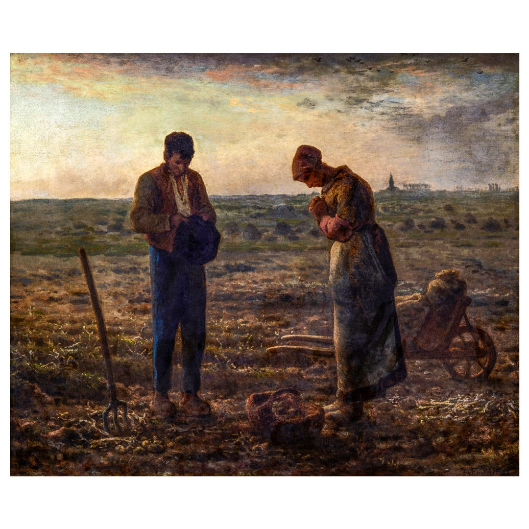 Jean-francois Millet, the Angelus, 1859 | Art Print | Canvas Print ...