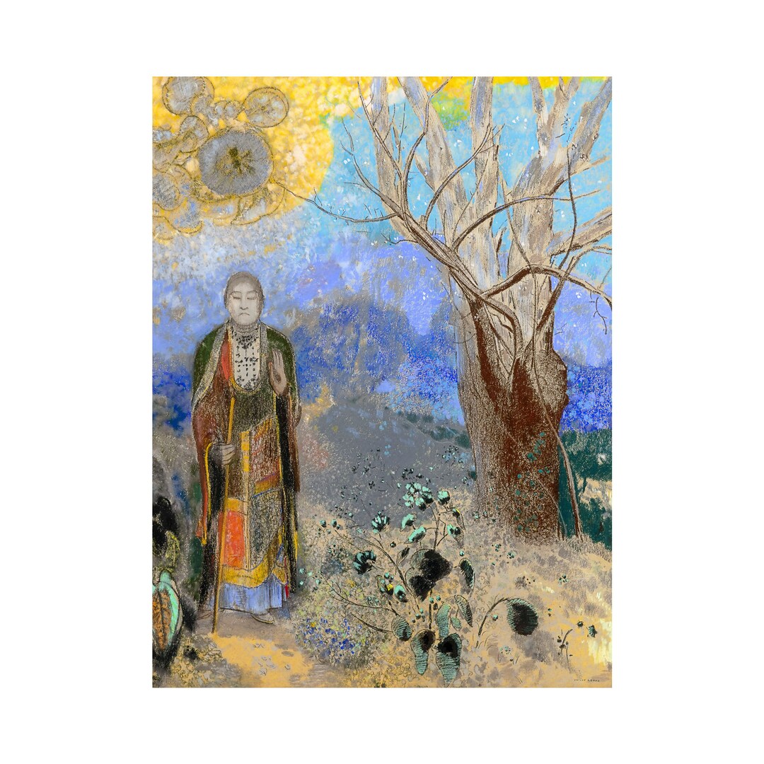 Odilon Redon, Buddha, 1907 | Art Print | Canvas Print | Fine Art Poster ...