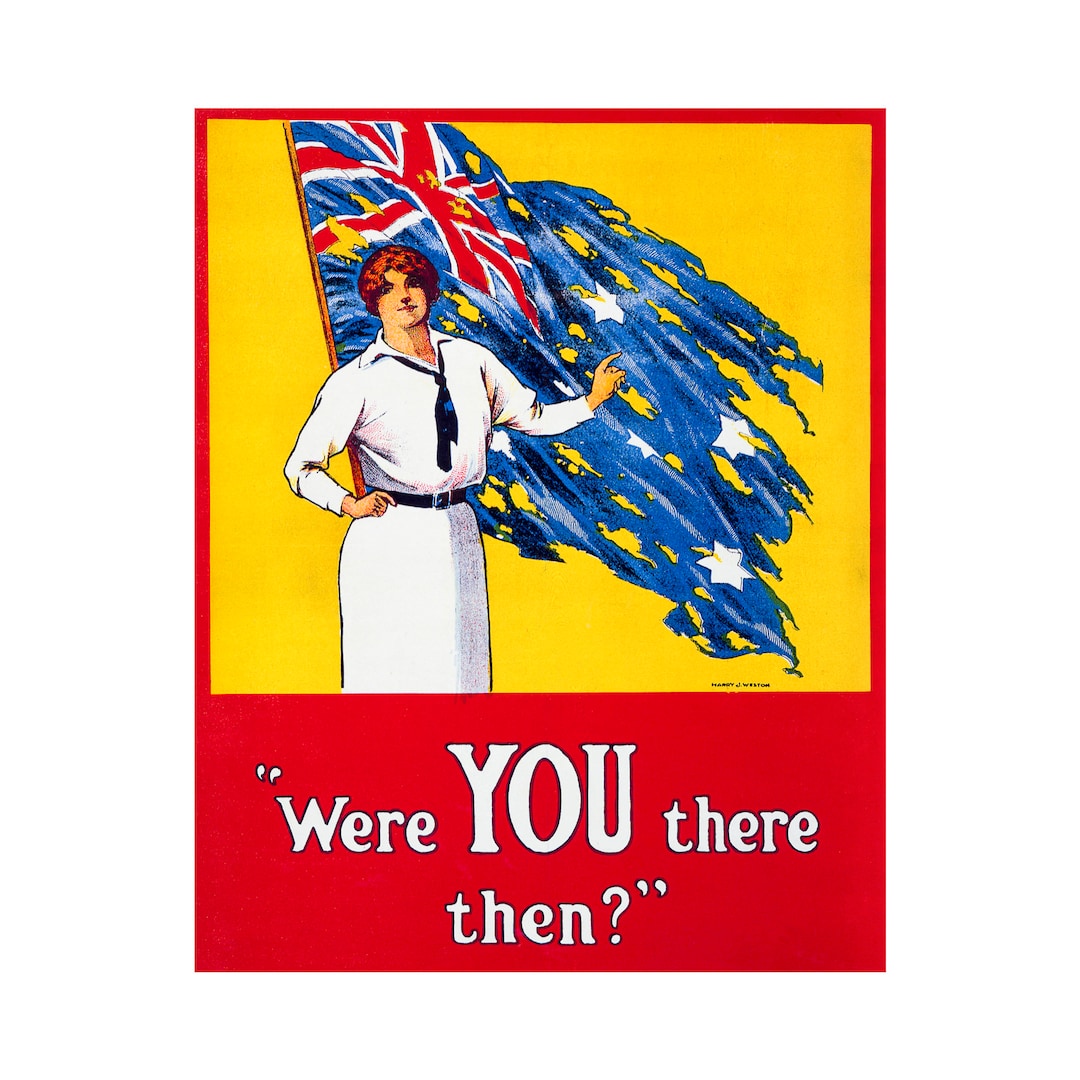 War Propaganda Poster, Australian Army | Art Print | Canvas Print ...