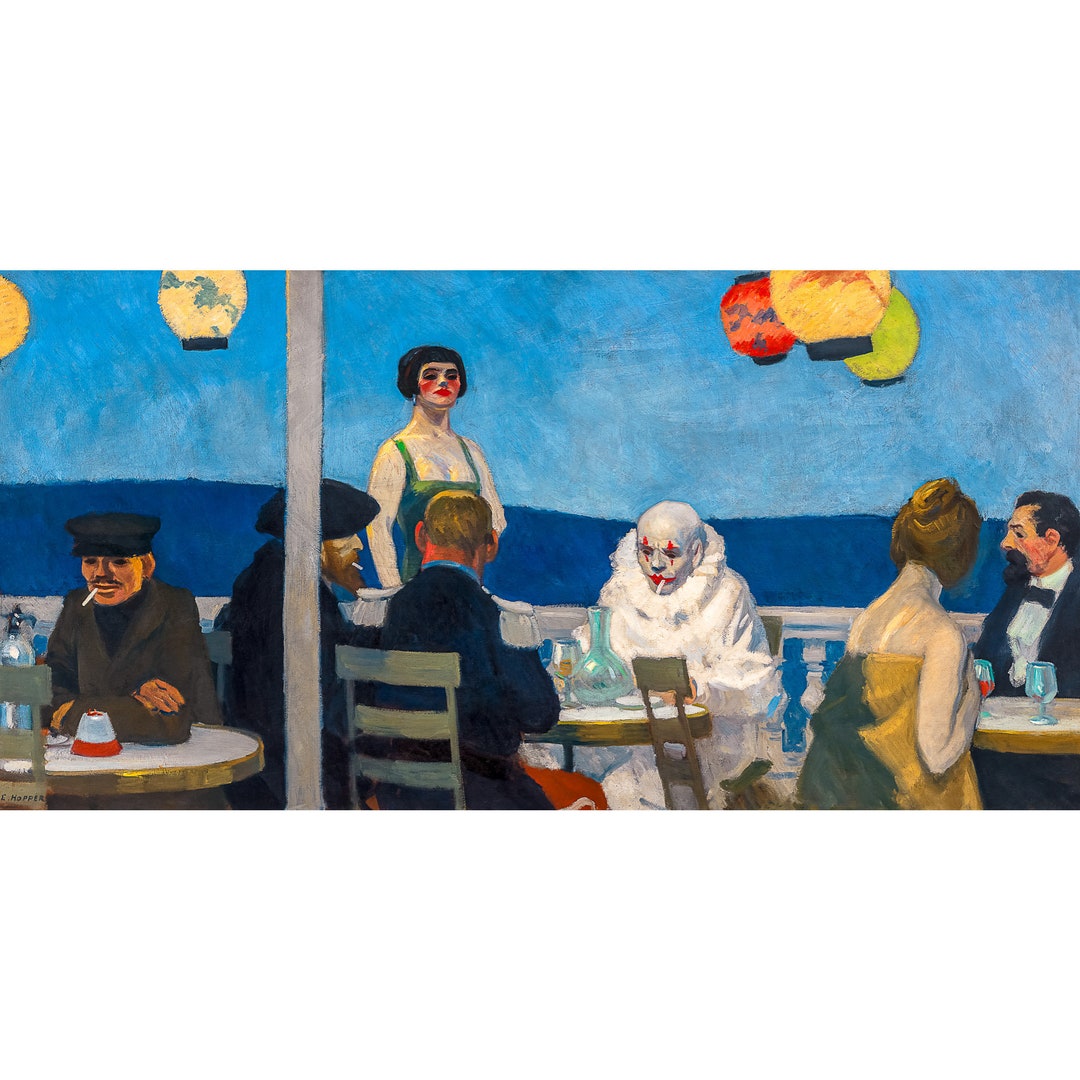 Edward Hopper, Soir Bleu, Blue Night, 1914 | Art Print | Canvas Print ...