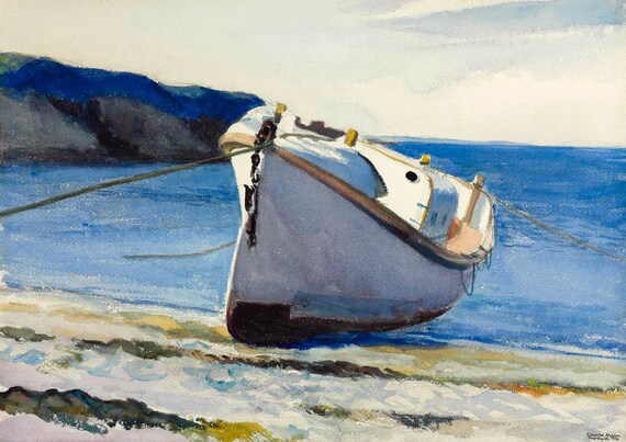 Edward Hopper Coast Guard Boat I 1929 Art Print Canvas | Etsy