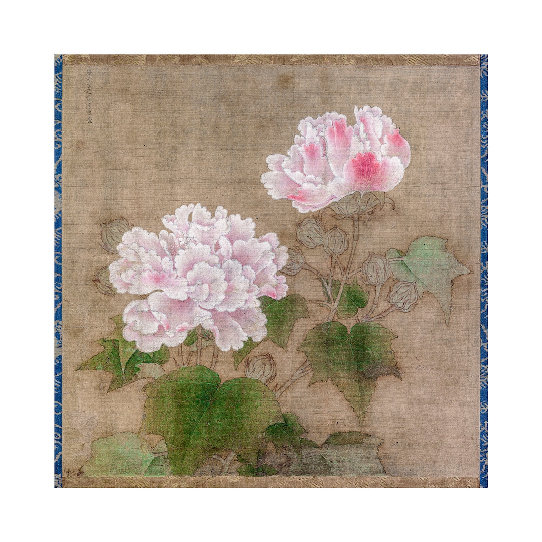 Li Di, Red and White Cotton Roses, 1197 | Art Print | Canvas Print ...