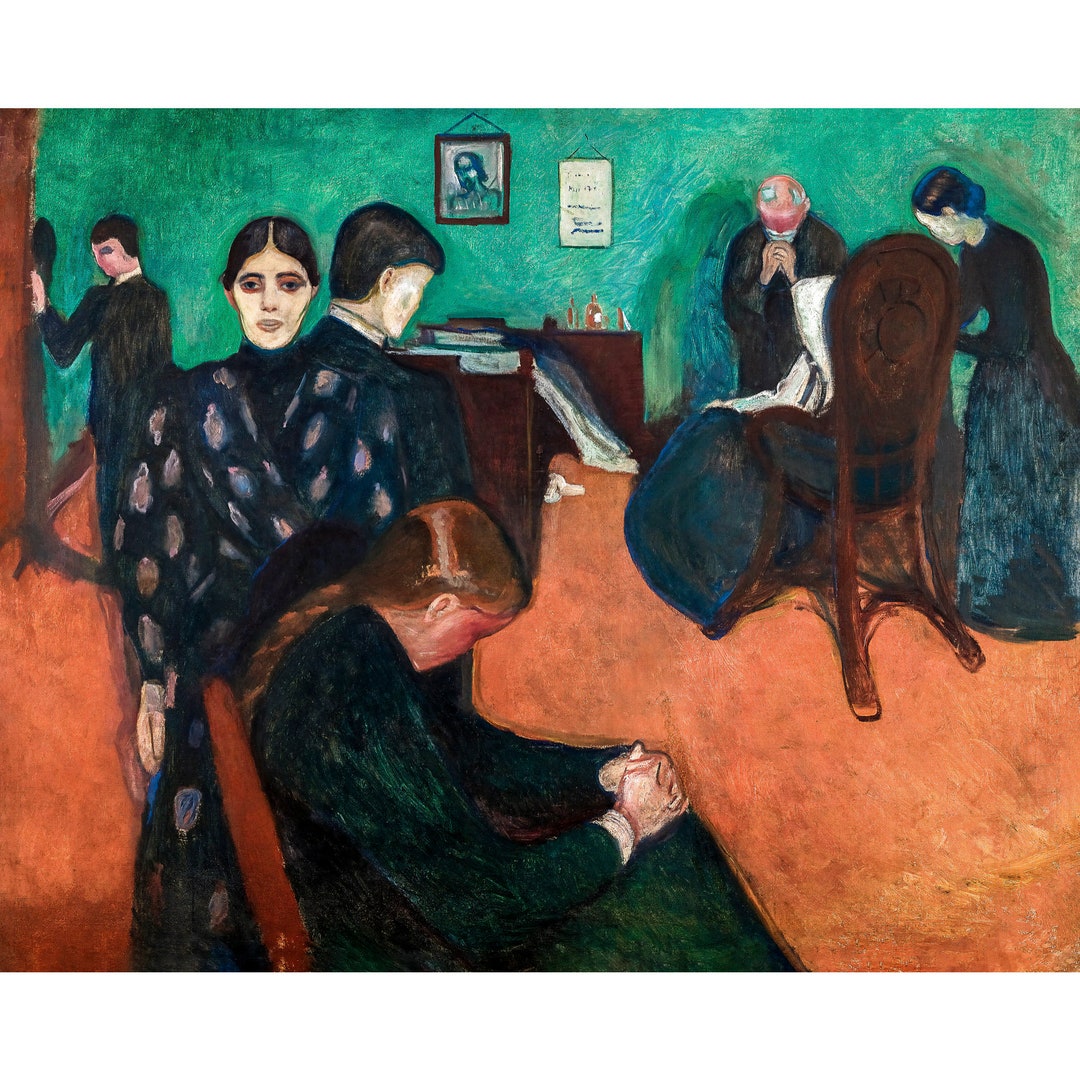 Edvard Munch, Death in the Sickroom, 1893 | Art Print | Canvas Print ...