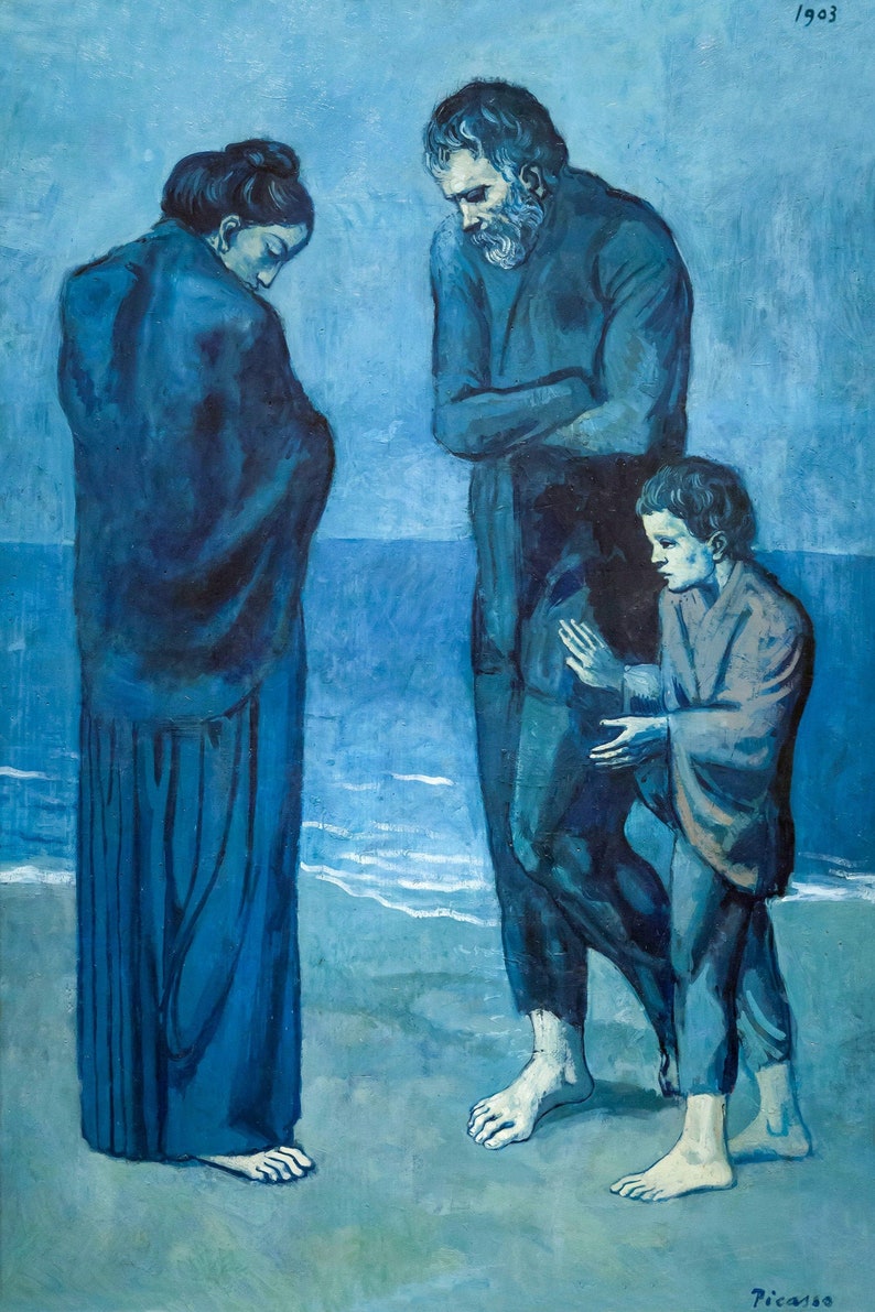 Pablo Picasso The Tragedy 1903 Art Print Canvas Print | Etsy