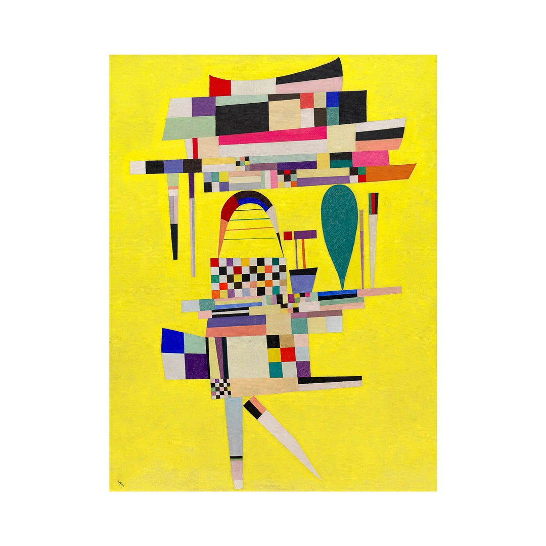Wassily Kandinsky, Yellow Painting, 1938 | Art Print | Canvas Print ...