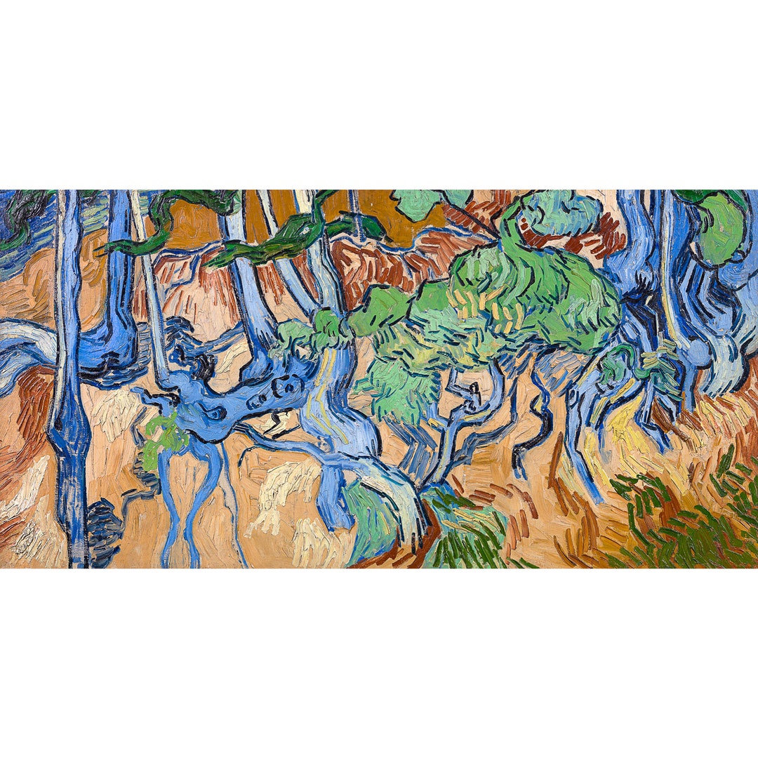 Van Gogh, Tree Roots, 1890 | Art Print | Canvas Print | Fine Art Poster ...