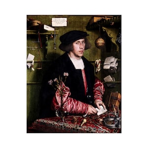 Hans Holbein, the Merchant Georg Gisze, 1532 | Art Print | Canvas Print ...