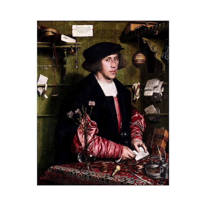 Hans Holbein, the Merchant Georg Gisze, 1532 | Art Print | Canvas Print ...