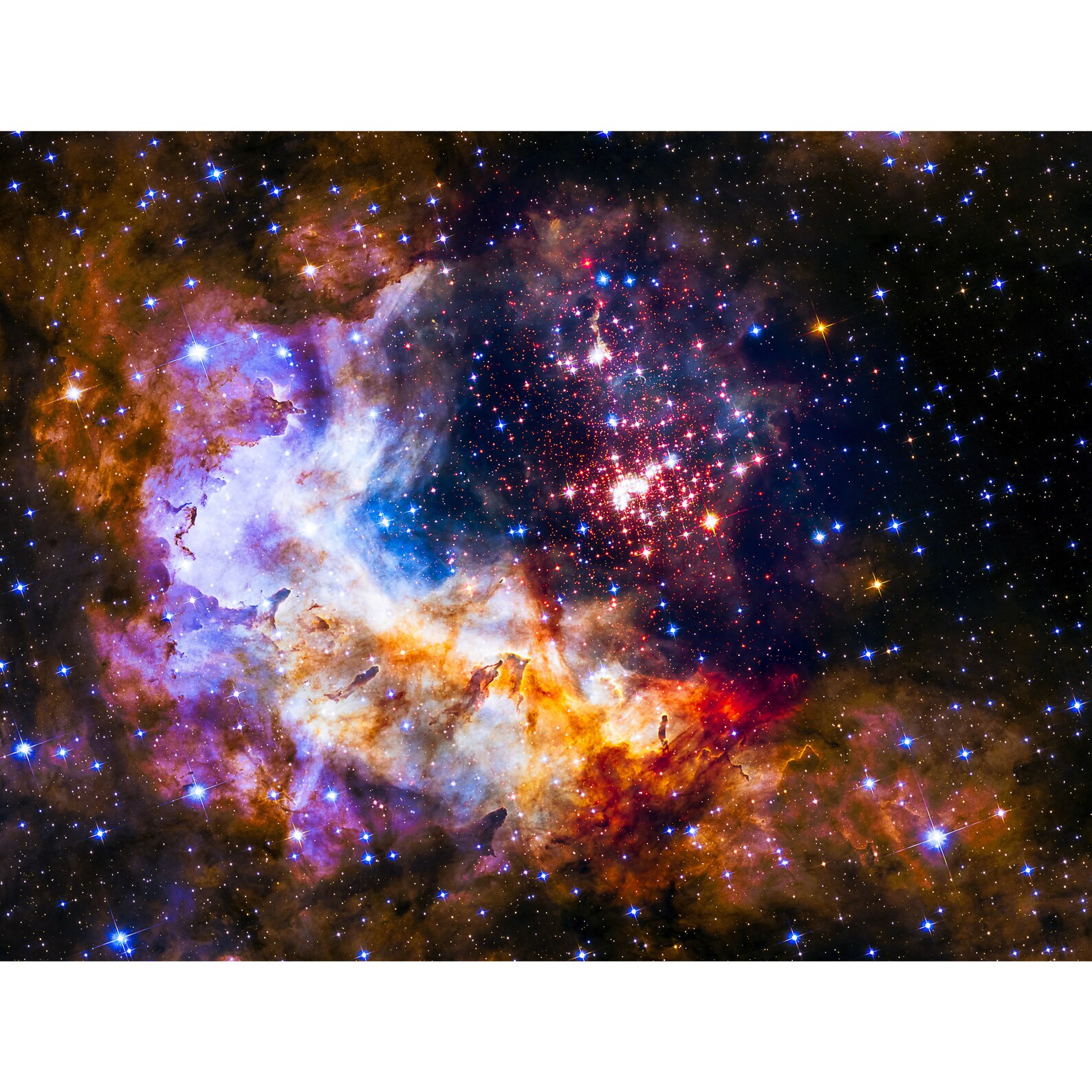 Westerlund 2 Cluster, NASA Space Art | Art Print | Canvas Print | Fine ...