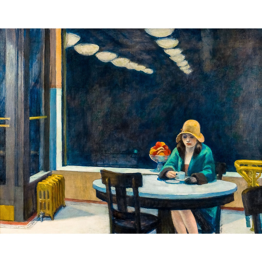 Edward Hopper, Automat, 1927 | Art Print | Canvas Print | Fine Art ...