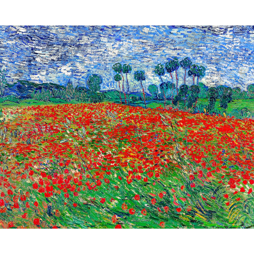 Van Gogh, Poppy Field, 1890 | Art Print | Canvas Print | Fine Art ...