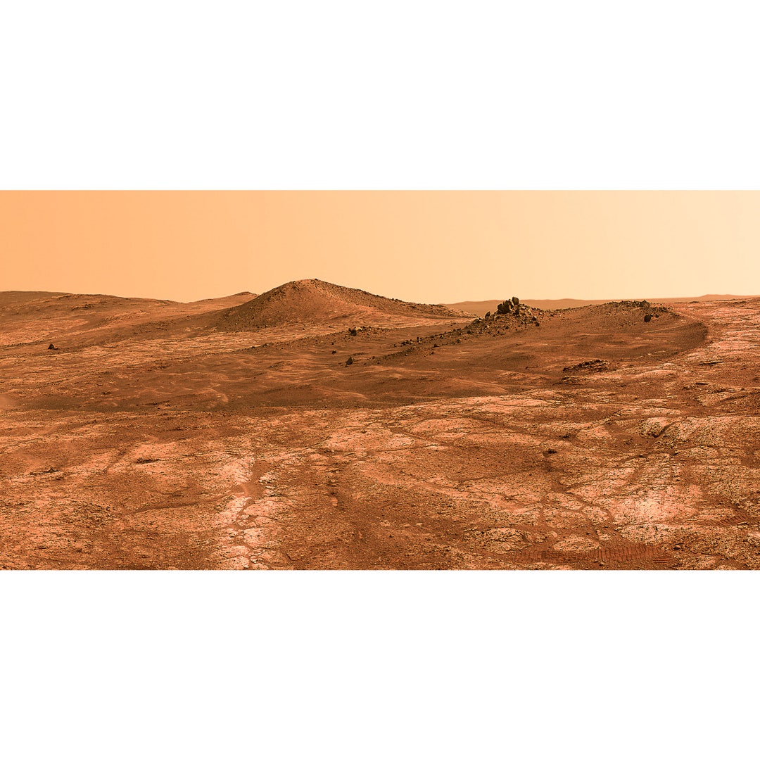 Mars Landscape, Rock Spire in Spirit of St. Louis Crater | Art Print ...
