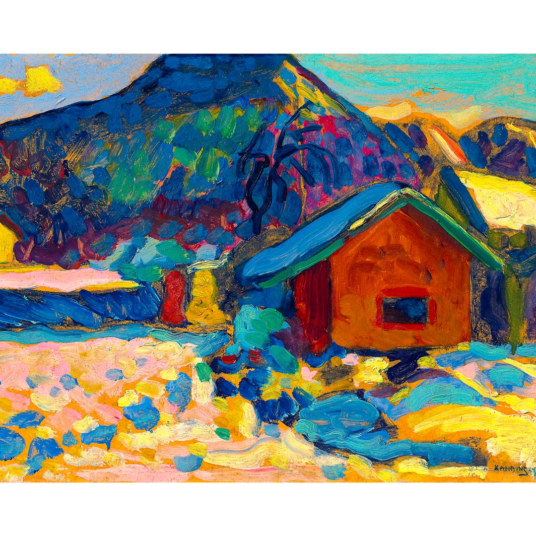 Wassily Kandinsky, Winter Study in Mountain, 1908 | Art Print | Canvas ...