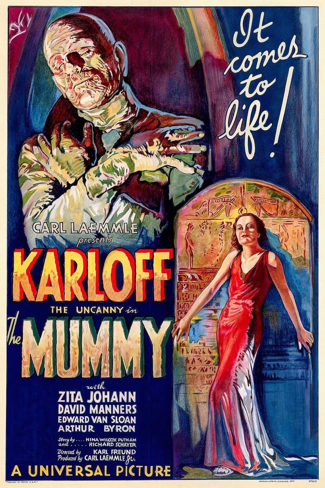 The Mummy Karloff the Uncanny Poster Art Print Canvas - Etsy