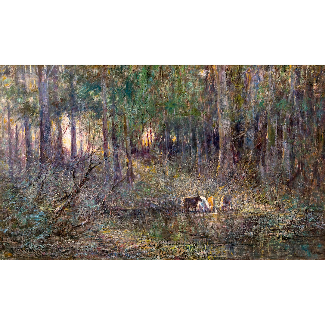 Frederick Mccubbin, Violet and Gold, 1911 | Art Print | Canvas Print ...