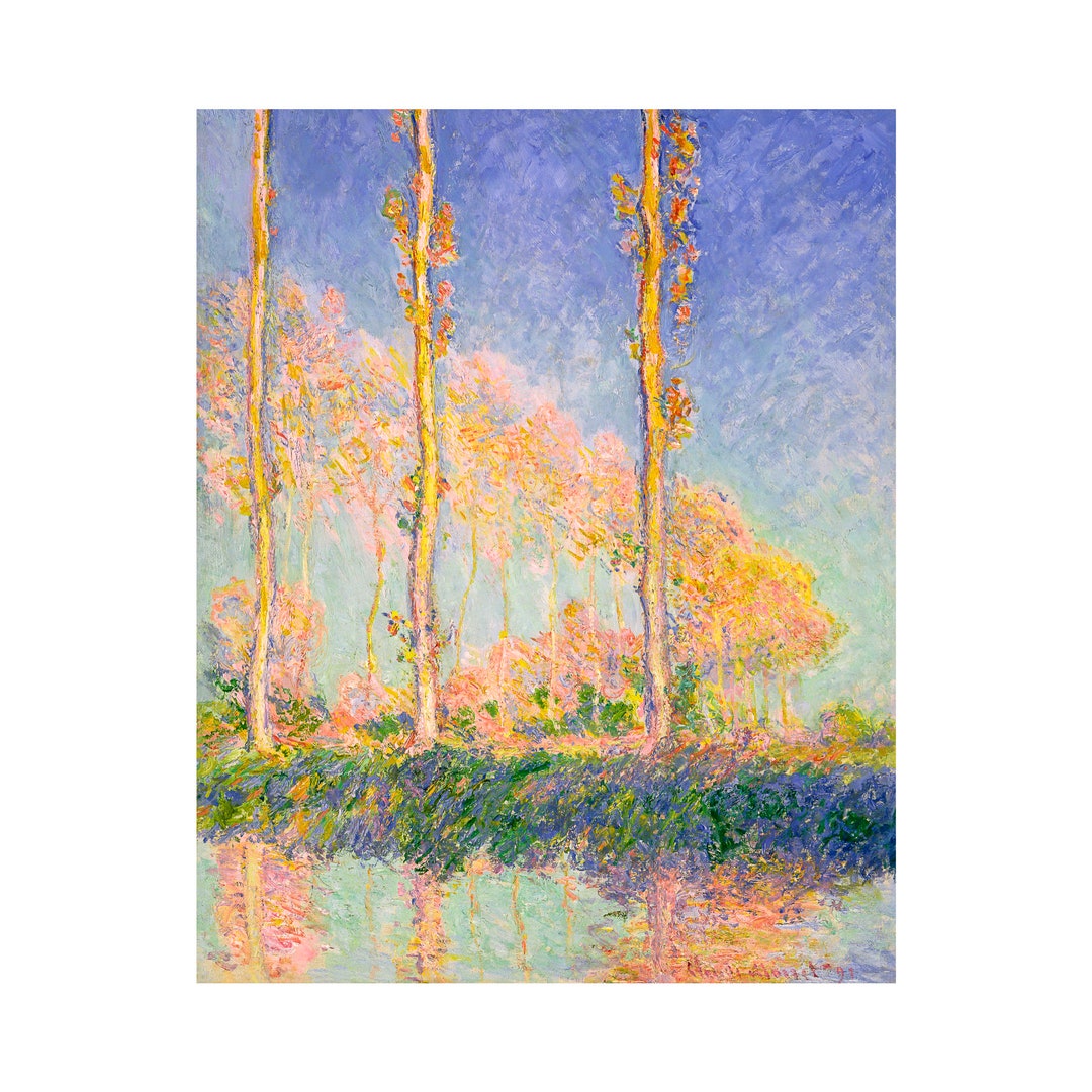 Claude Monet, Three Poplar Trees in the Autumn, 1891 | Art Print ...