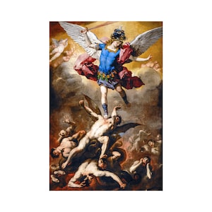 Luca Giordano, the Fall of the Rebel Angels, 1660 | Art Print | Canvas ...