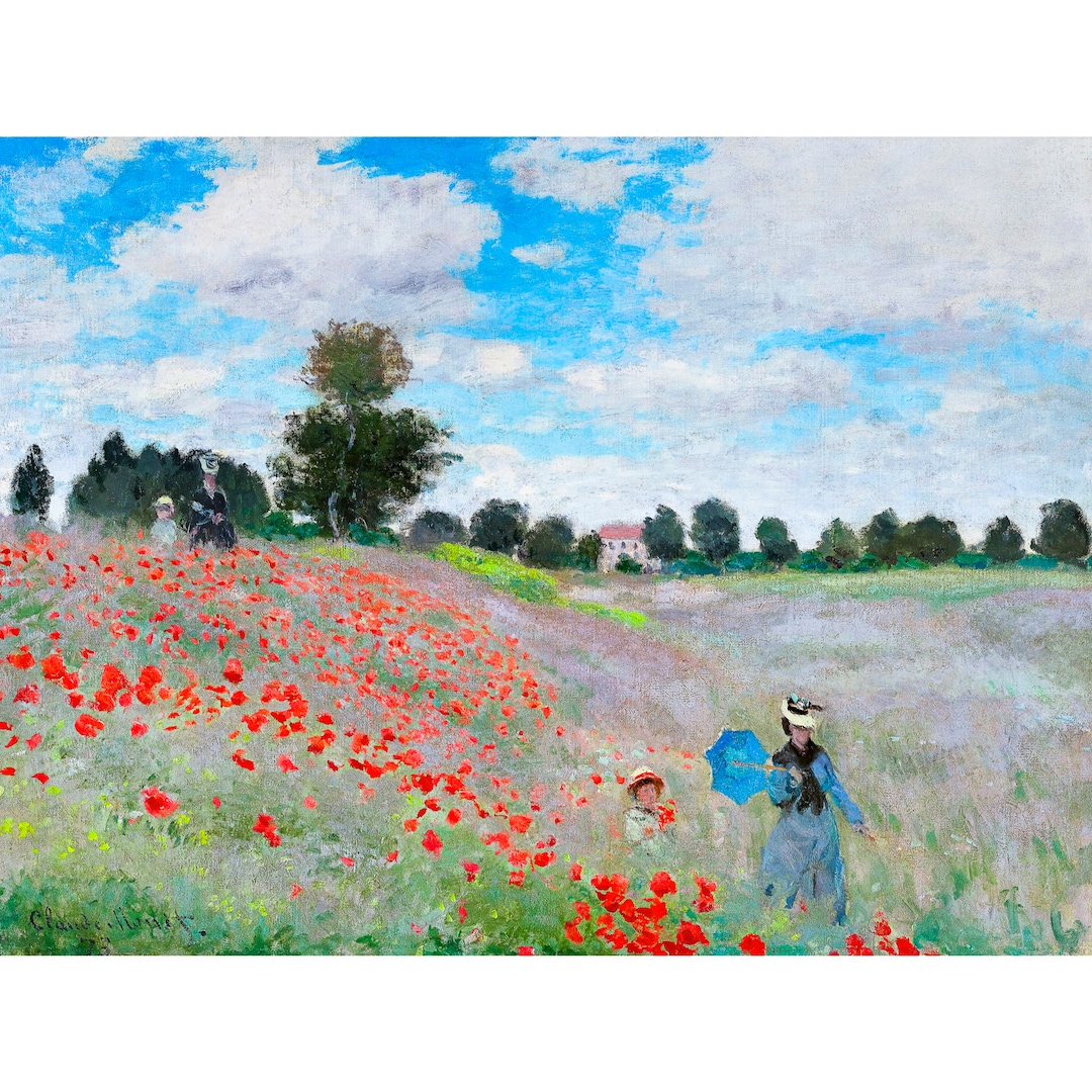 Claude Monet, Poppies, 1873 | Art Print | Canvas Print | Fine Art ...
