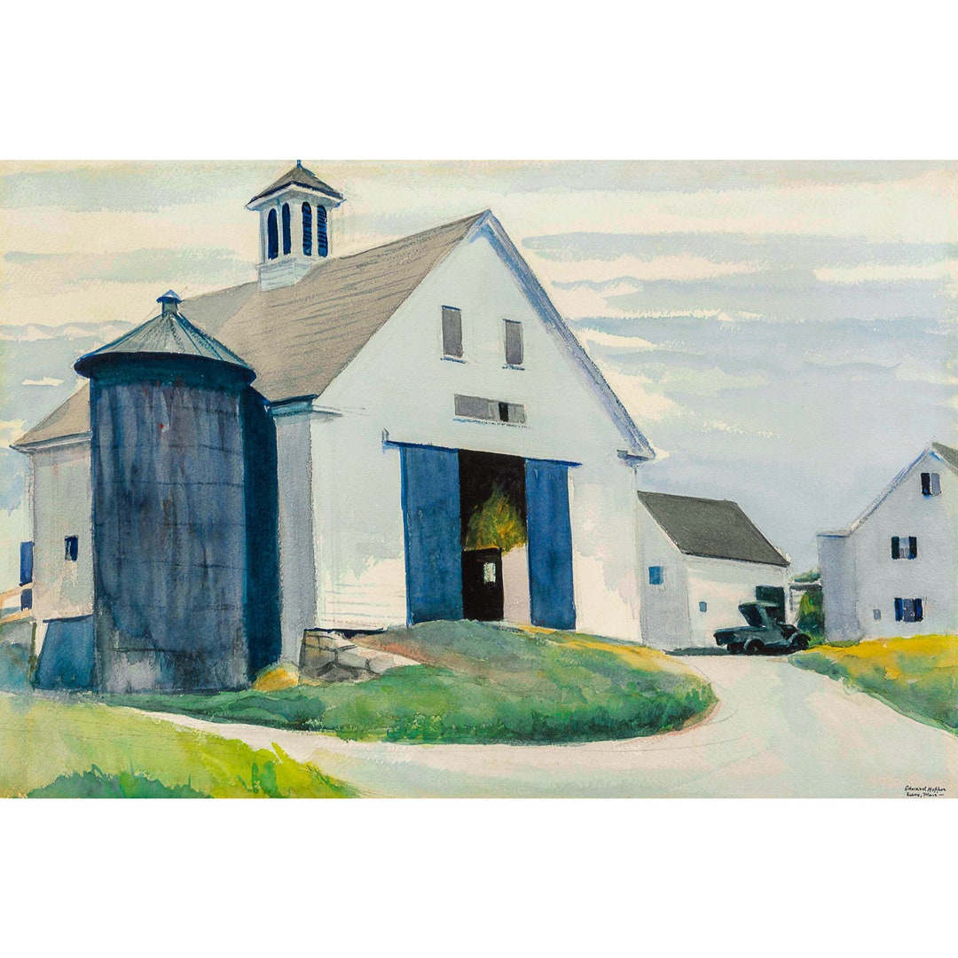 Edward Hopper, Barn at Essex, 1929 | Art Print | Canvas Print | Fine ...