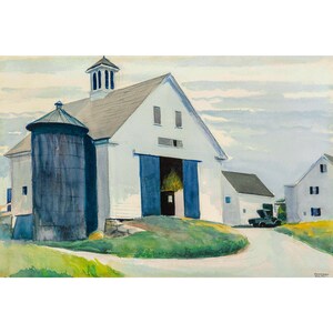Edward Hopper, Barn at Essex, 1929 | Art Print | Canvas Print | Fine ...