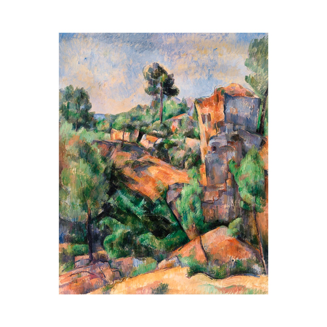 Paul Cézanne, Bibémus Quarry, 1898 | Art Print | Canvas Print | Fine ...