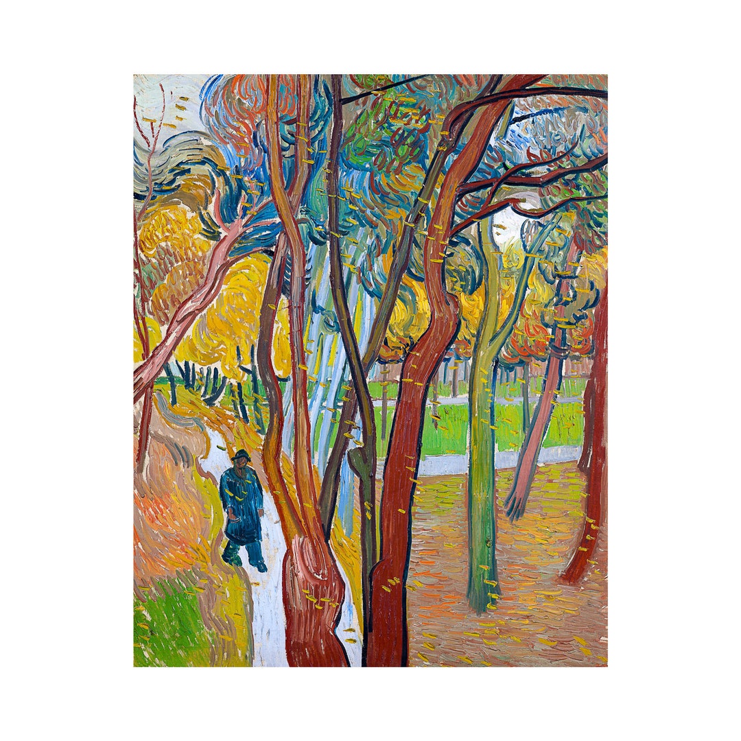 Van Gogh, the Garden of Saint Paul's Hospital ('leaf-fall'), 1889 | Art ...
