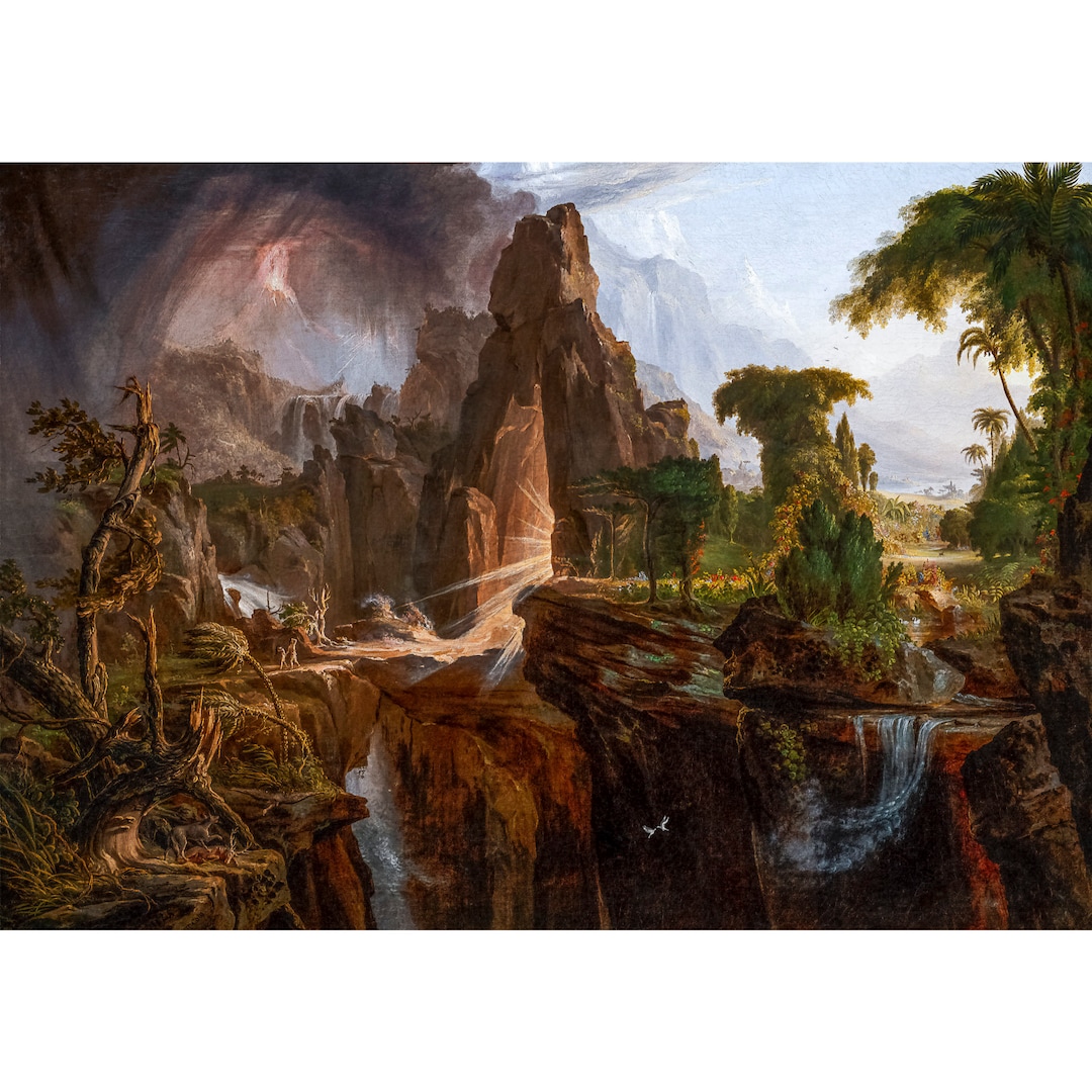 Thomas Cole, Expulsion From the Garden of Eden, 1828 | Art Print ...