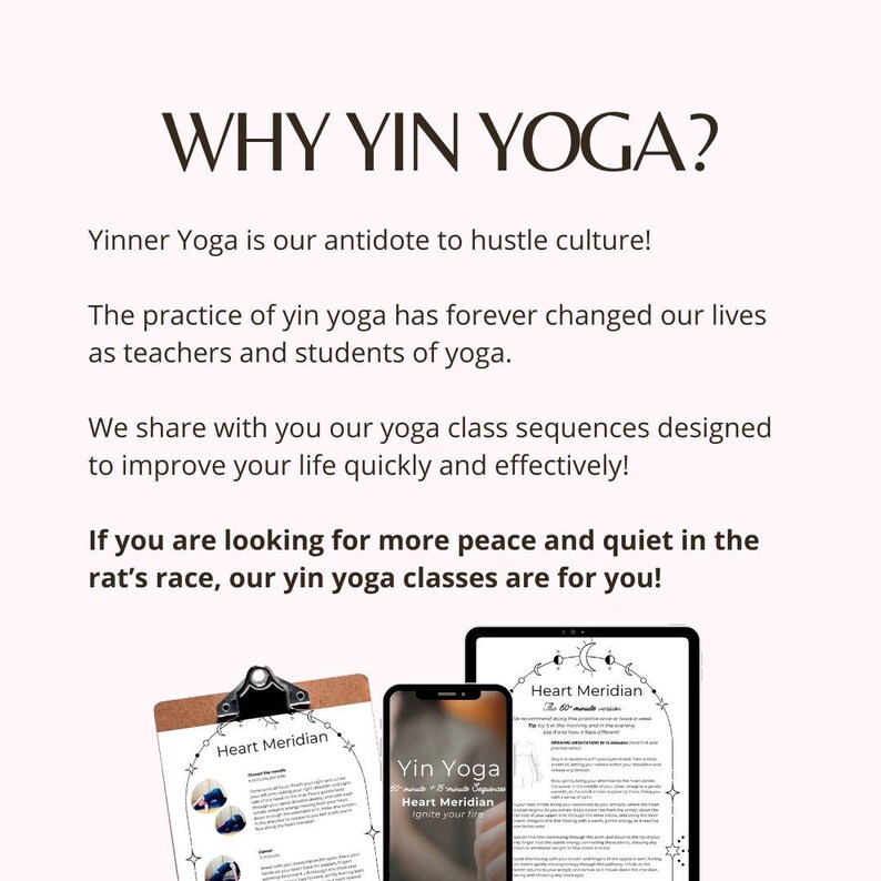 Heart Meridian Yin Yoga Sequence: 60-minute Class Plan (PDF & PNG ...